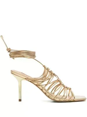 WERNER Lylah -tone Stiletto Sandals - Gold