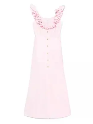 Giambattista Valli Ruffled Midi Dress - Pink