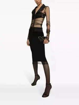 Dolce & Gabbana Tulle Panel Blazer