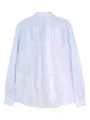 Peserico Striped Linen Shirt - Blue