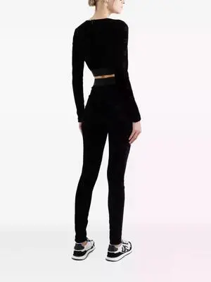 Dolce & Gabbana Dna Dg-jacquard Cropped Sweatshirt