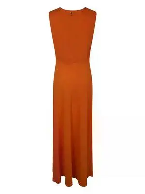 TWINSET Sleeveless Cowl Neck Maxi Dress