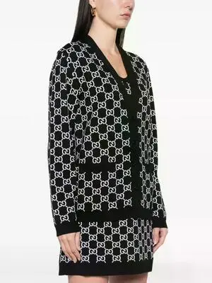 Gucci Gg Jacquard Reversible Cardigan