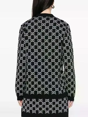Gucci Gg Jacquard Reversible Cardigan