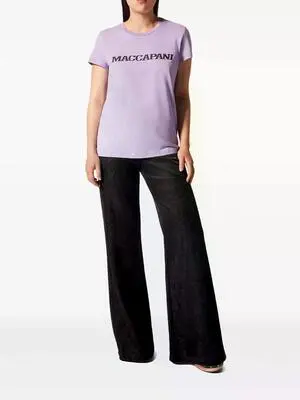 MARGHERITA MACCAPANI Internal Drawstring Fastening Waist Wide Leg Palazzo Pants - Black