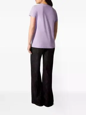 MARGHERITA MACCAPANI Internal Drawstring Fastening Waist Wide Leg Palazzo Pants - Black