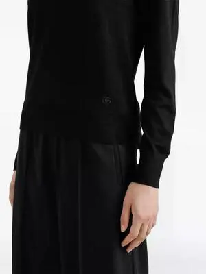 Dolce & Gabbana Logo-embroidered Roll Neck Sweater
