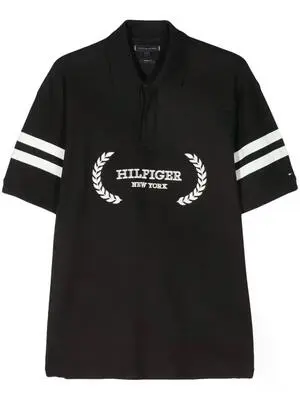 Tommy Hilfiger Monotype Stripe Cotton Polo Shirt