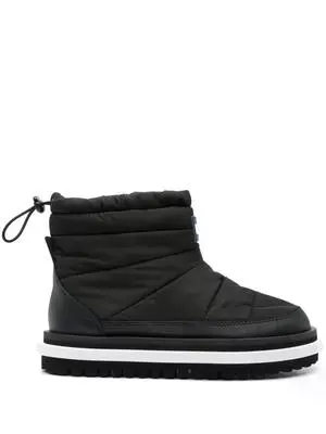 Tommy Hilfiger Padded Ankle Boots With Drawstring Fastening - Black