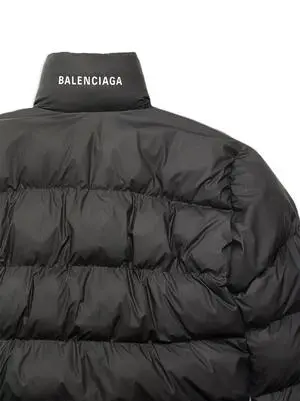 Balenciaga Logo Print Puffer Jacket