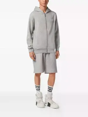 Philipp Plein Zip-up Hoodie - Grey