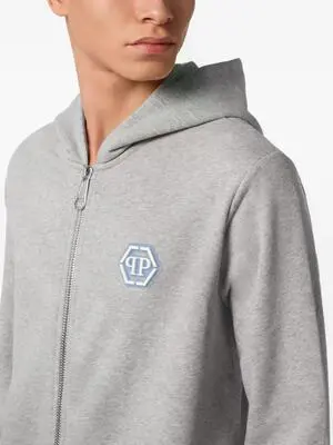 Philipp Plein Zip-up Hoodie - Grey