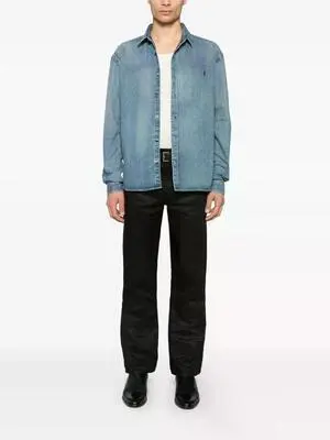 Saint Laurent Cassandre Denim Shirt - Blue
