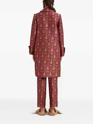 La DoubleJ Precious Jacquard Coat - Pink