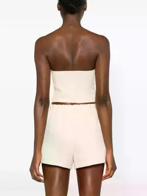 FORTE_FORTE Sweetheart Neck Cotton Crop Top