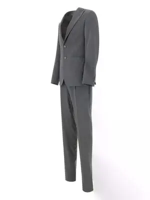 SANTANIELLO Mélange-effect Suit - Grey