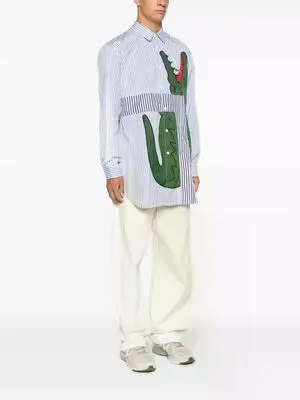 Comme Des Garçons X Lacoste Graphic-print Shirt - White