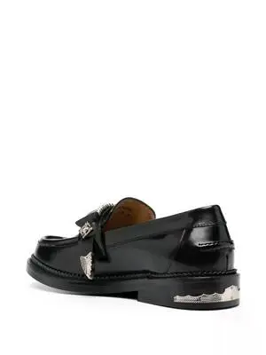 Toga Buckle-detail Leather Loafers