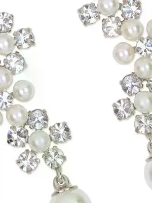 JENNIFER BEHR Zaya Drop Earrings With Pearls And Crystals