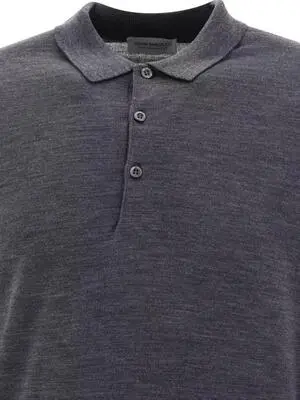 John Smedley Merino Wool Polo Shirt - Grey