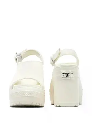 CONVERSE Chuck 70 De Luxe Slingback Heeled Sandals - White