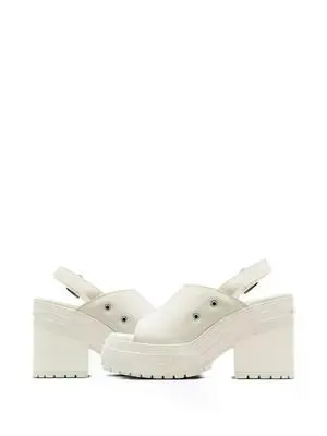 CONVERSE Chuck 70 De Luxe Slingback Heeled Sandals - White