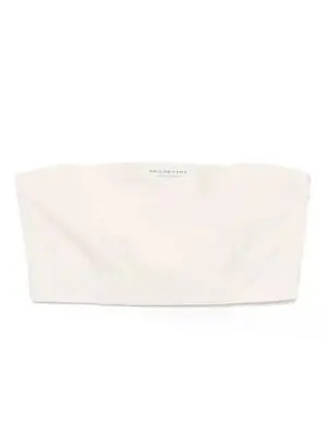 Philosophy Di Lorenzo Serafini Voile Crop Top - Neutrals