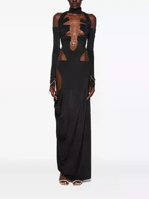DI PETSA Stretch Dress With Chain Detail And Cut-outs
