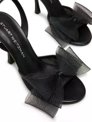 STUART WEITZMAN Embellished Bow Stiletto Sandals