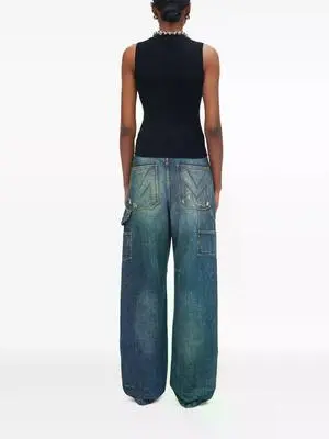 Marc Jacobs Ribbed Merino Wool Sleeveless Crewneck Top