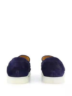 AURELIEN Yacht Suede Loafers - Blue