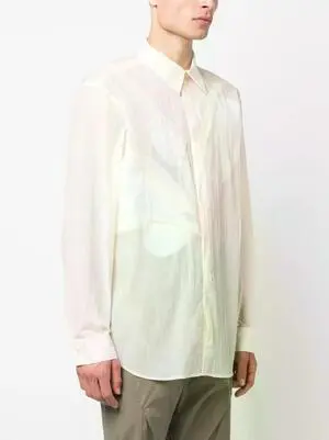 POST ARCHIVE FACTION Semi-sheer Zip-pocket Shirt