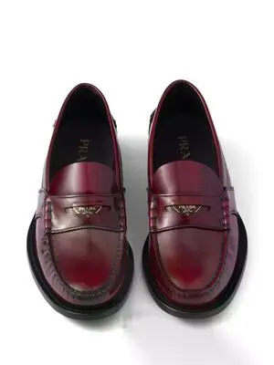 Prada Brushed Leather Loafers