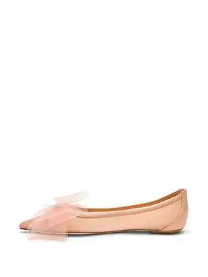 STUART WEITZMAN Ballerina Flats With Bow Detailing