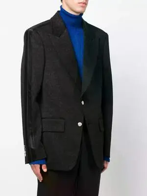Palm Angels Jacquard Single-breasted Blazer