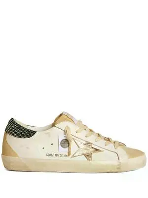 GOLDEN GOOSE Super Star Sneakers With Swarovski Crystal Embellishment