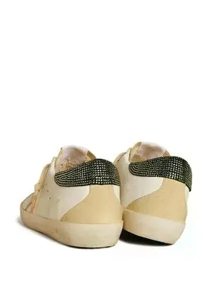 GOLDEN GOOSE Super Star Sneakers With Swarovski Crystal Embellishment