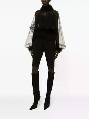 Dolce & Gabbana Pleated Knee-length Tailored Shorts