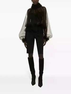 Dolce & Gabbana Pleated Knee-length Tailored Shorts