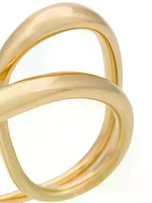 Charlotte Chesnais Gold-plated Two-finger Ring