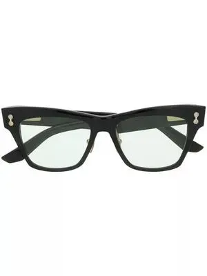 AKONI Sagitta Square-frame Glasses - Black