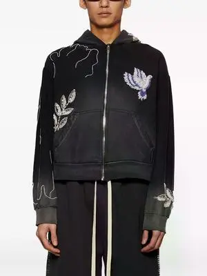 EARTHLING VIP Cotton Zip-up Hoodie - Black