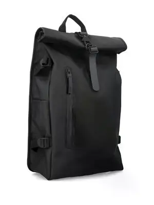 Rains Large Rolltop Backpack - Black