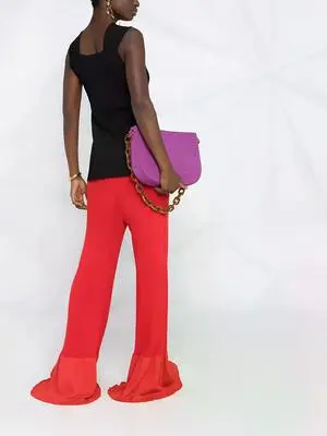 Stella McCartney Rib-knit Wide Leg Trousers