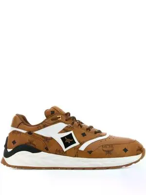 Mcm Skywander Logo Print Lace-up Sneakers