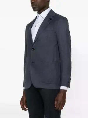 LARDINI Single-breasted Blazer - Blue