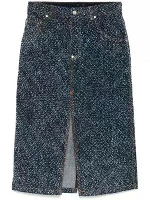 Stella McCartney Bouclé Denim Skirt