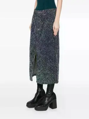 Stella McCartney Bouclé Denim Skirt