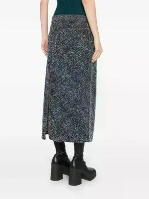 Stella McCartney Bouclé Denim Skirt