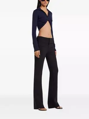 COURREGES Twist-detail Cropped Polo Jumper